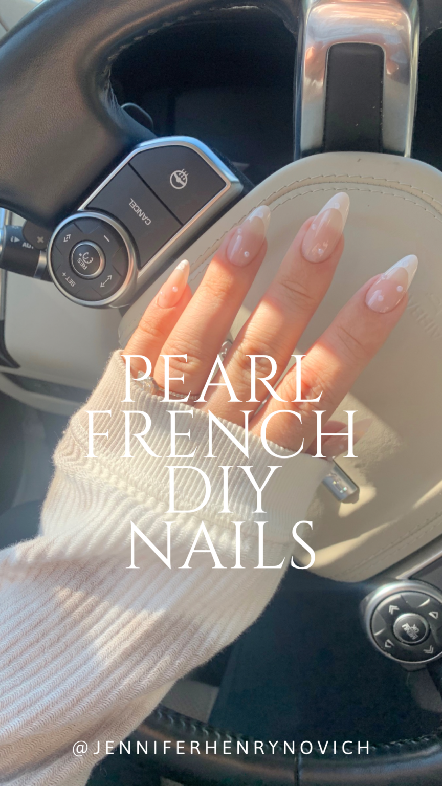 PEARL FRENCH TIP NAILS - DIY IN 10 MINUTES | Just Add Glam